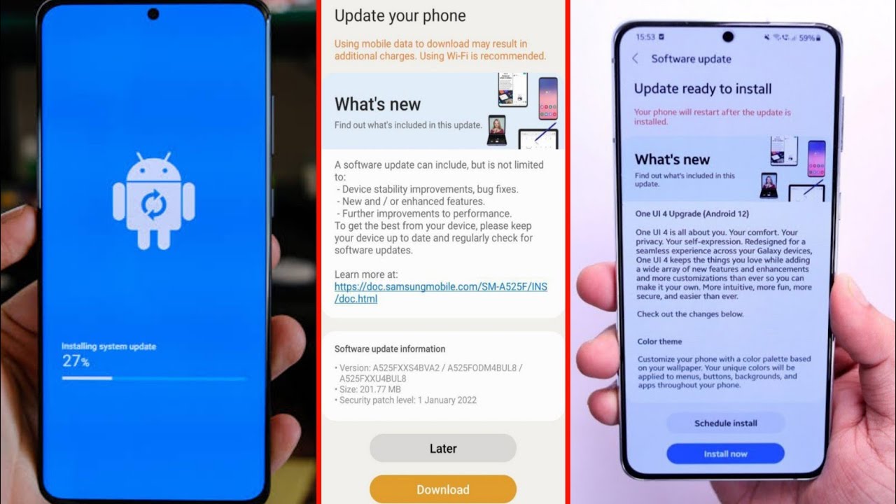 Samsung Released New Software Update🔥- A14,A23,A24,F23,F34,A33,A54,A34 ...