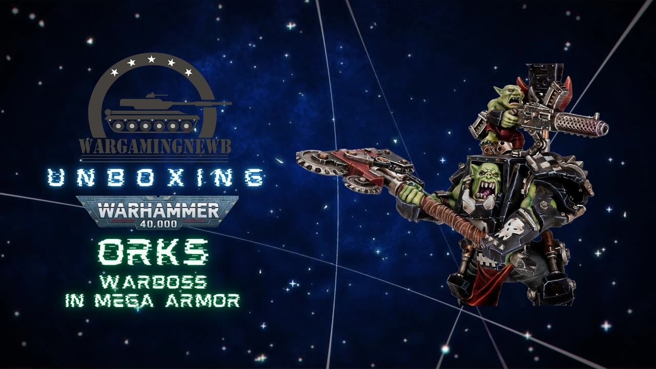 Unboxing Warhammer 40K Orks Warboss in Mega Armour [Unboxing] - YouTube
