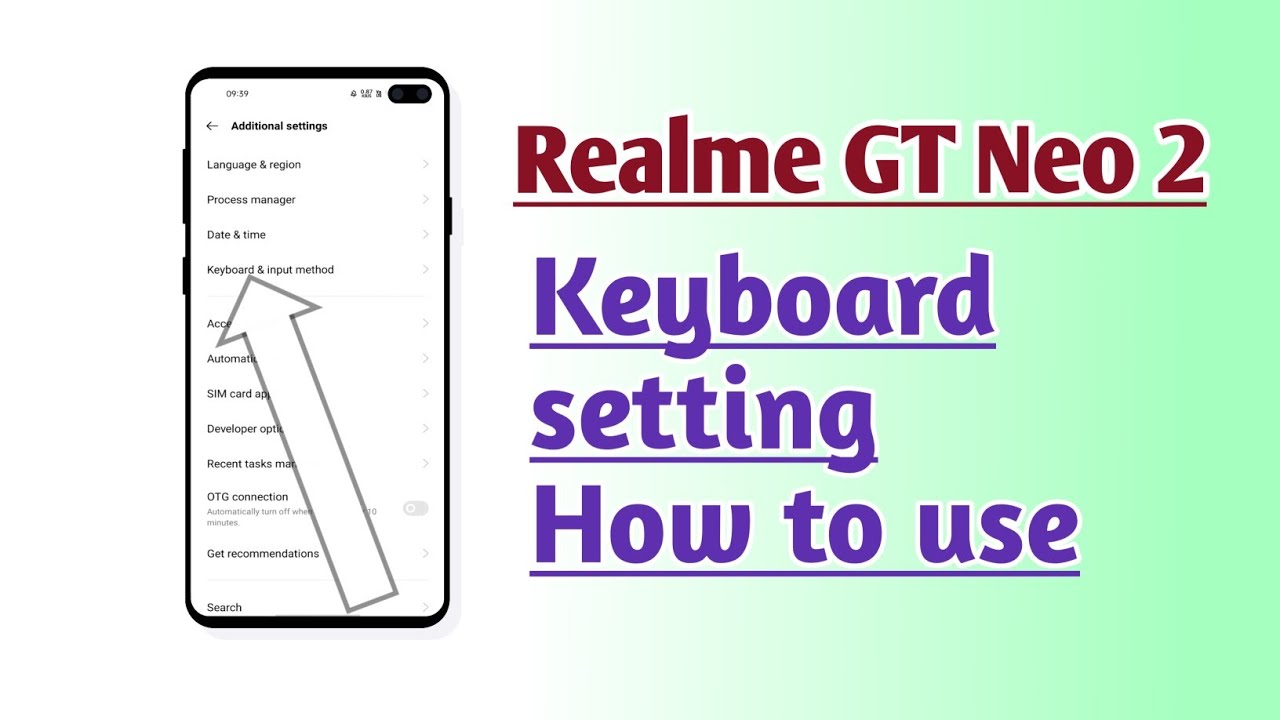 Realme GT Neo 2 Keyboard setting How to use - YouTube
