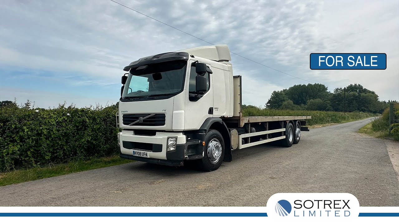For Sale - New Stock From Sotrex: Volvo FE 320 6 X 2 Flat - YouTube