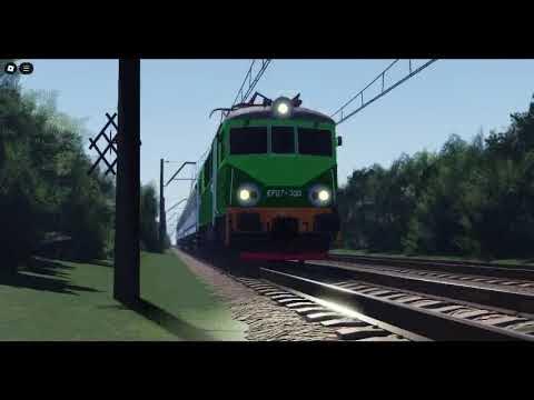 przelot EP07-330 przez niestrzeżony przejazd kolejowy w okolicach zaręb kościelnych - YouTube