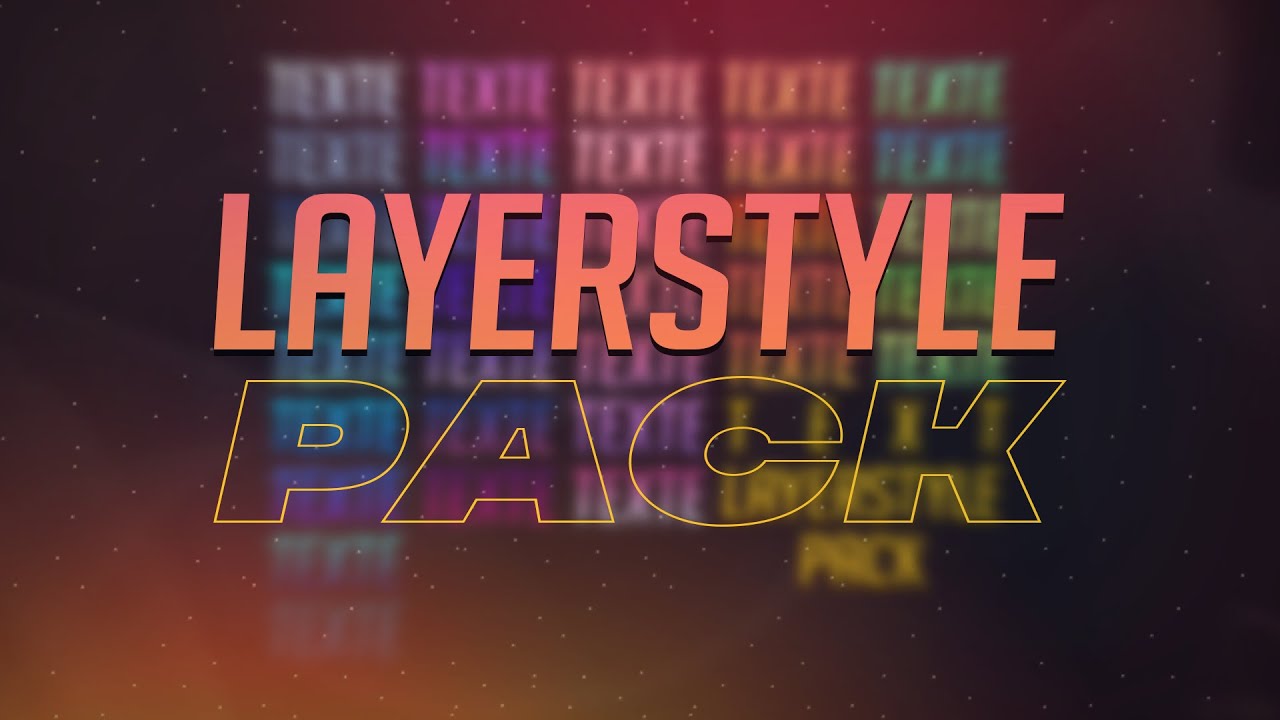 Free Photoshop text layer style pack - YouTube