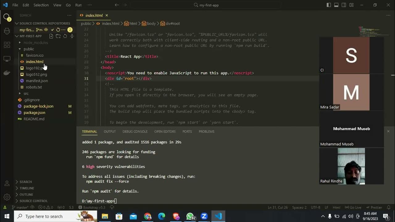React (Intro) lec 01 - YouTube