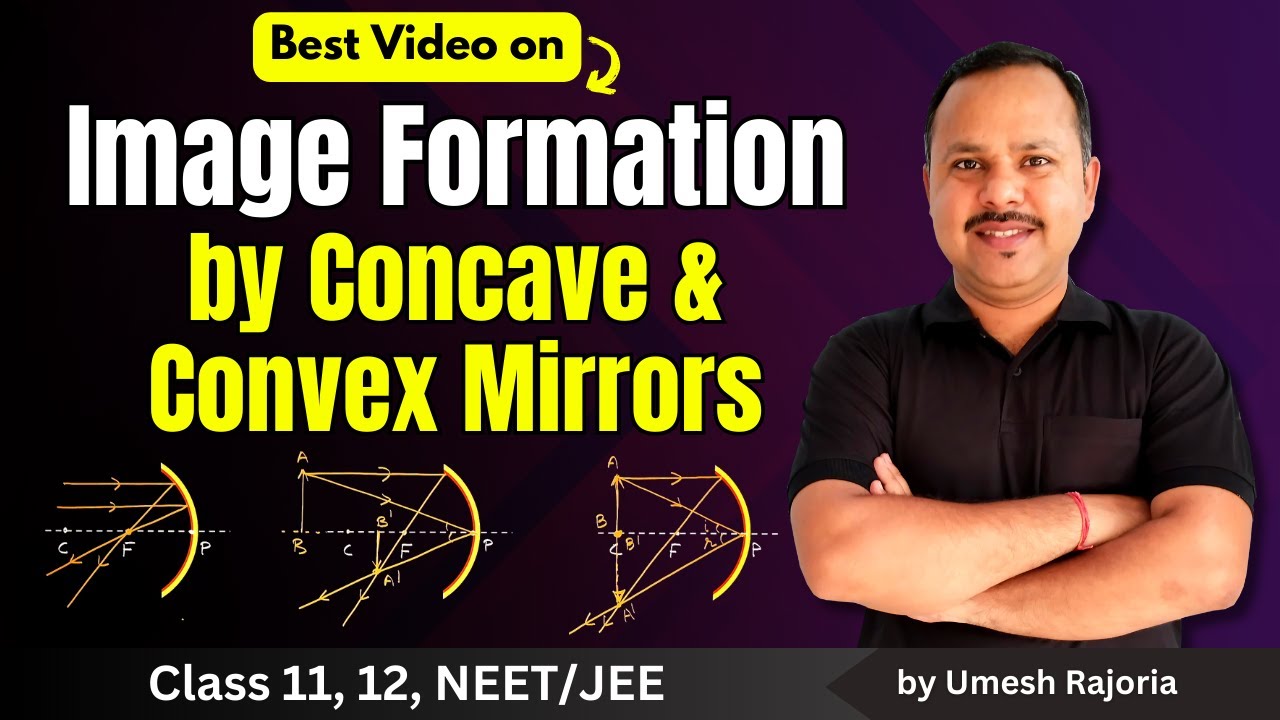 3. Image formation by Concave & Convex Mirrors | Mirror Formula | Ray ...