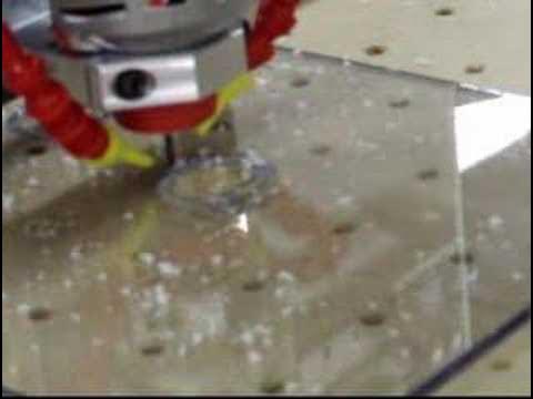 Homemade DIY CNC Router- Neo7CNC.com - First Cut - YouTube