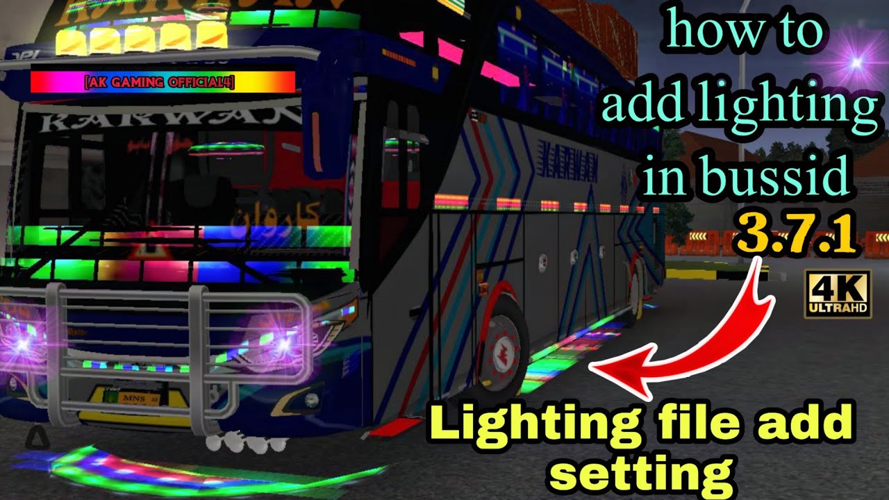 How to add Lighting mod in bus simulator indonesia // Bue lighting ...