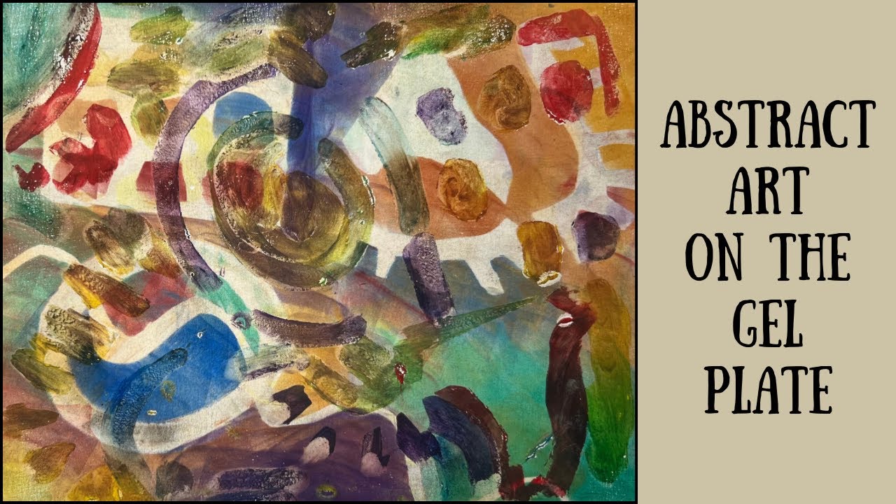 Abstract art on the gel plate: contrasting textures - YouTube