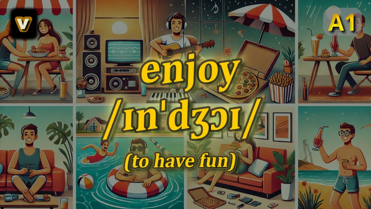 [v] Enjoy meaning (to have fun) with 5 examples - YouTube