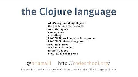the Clojure language - YouTube