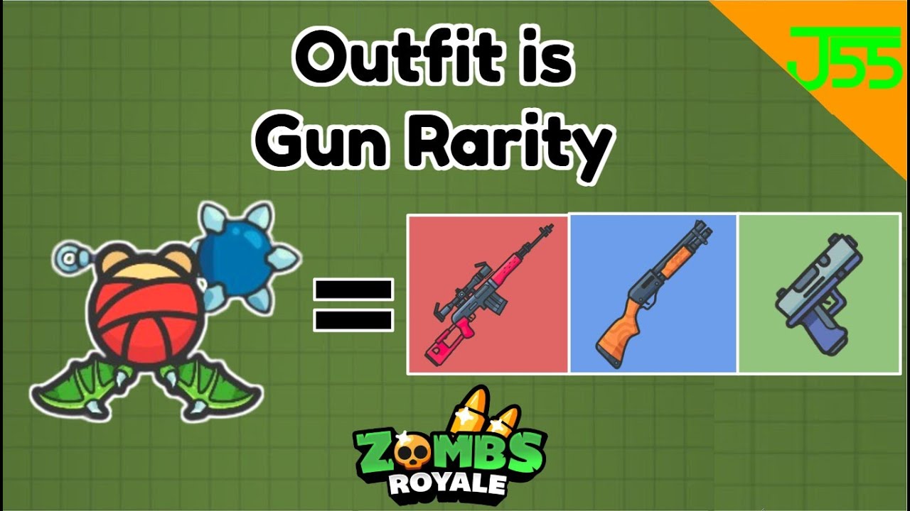 Zombs Royale | OUTFIT COLOR = GUN RARITY - YouTube