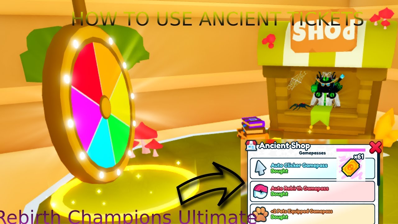 How to USE and GET Ancient Tickets In Rebirth Champions Ultimate! 🎫 ...