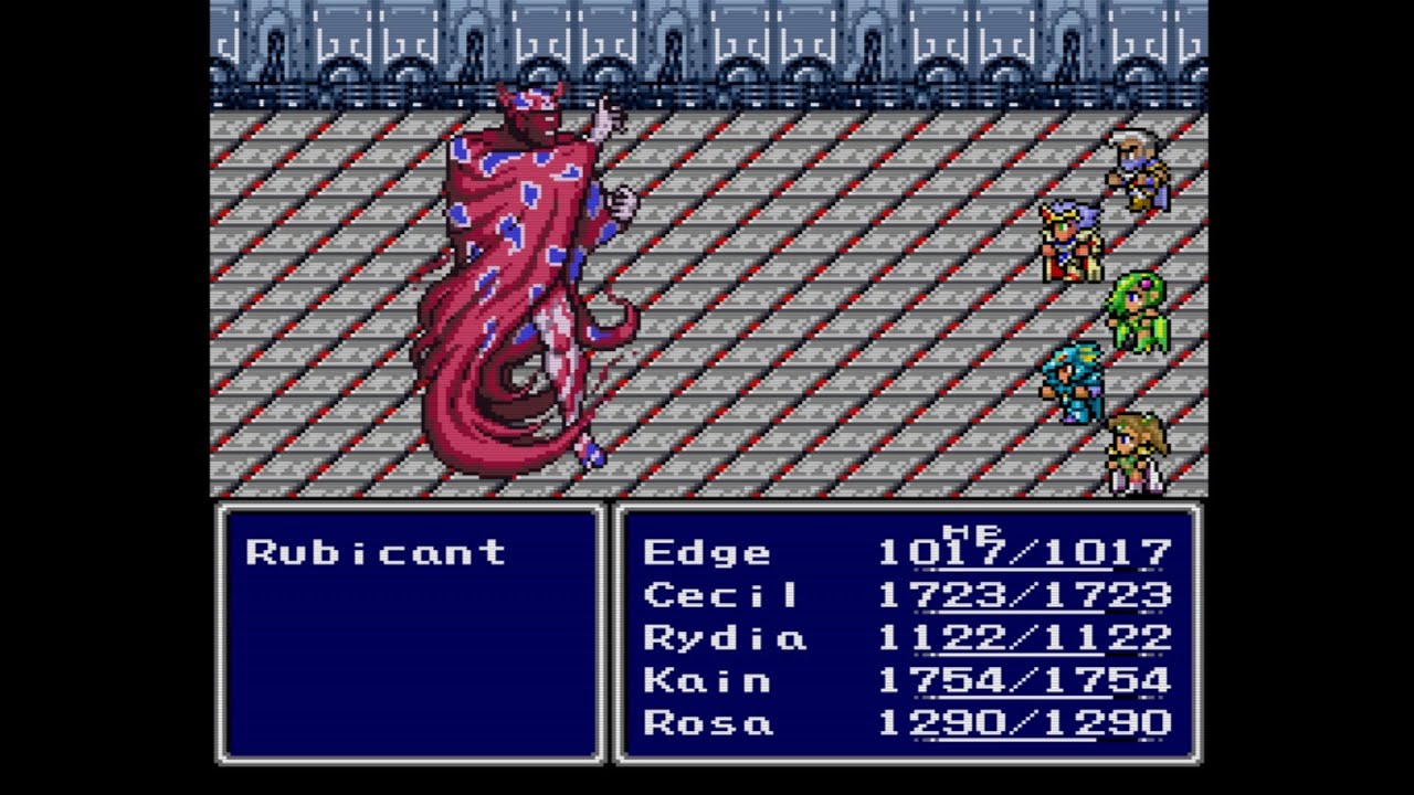 Peleando Contra Rubricante En Final Fantasy 4 Ultima Hack Edition SNES - YouTube