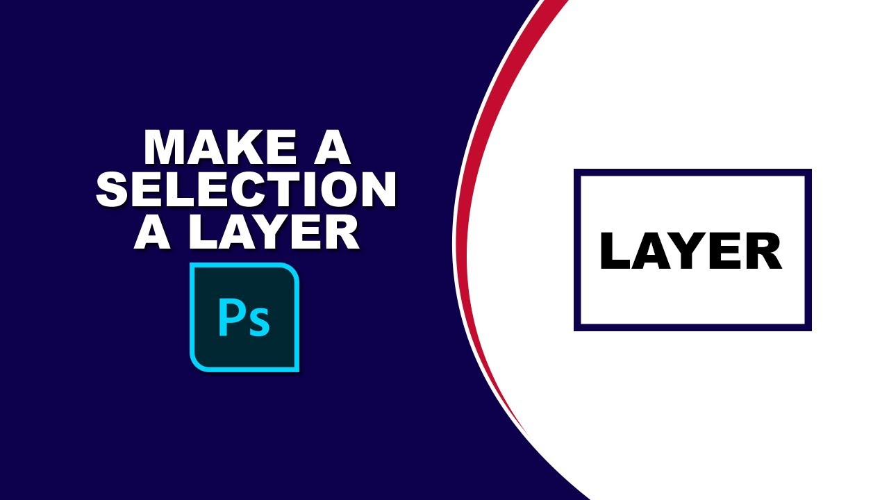 How to make a selection a layer in Photoshop - YouTube