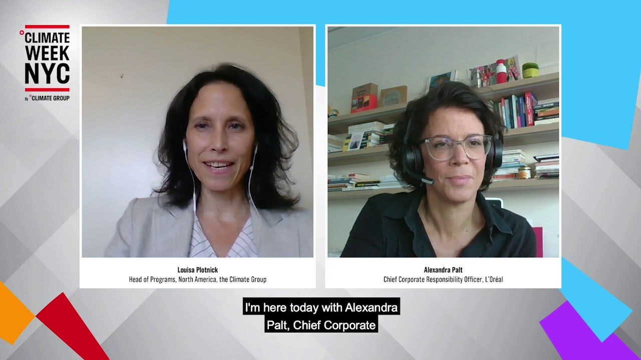 Alexandra Palt, L’Oreal — Climate Week NYC 2020 - YouTube