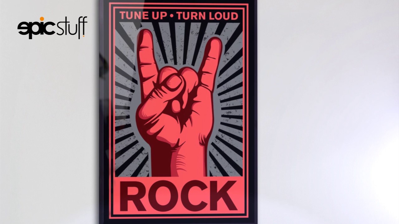 Rock and Roll Devils Horn Sign Poster | Epic Stuff - YouTube