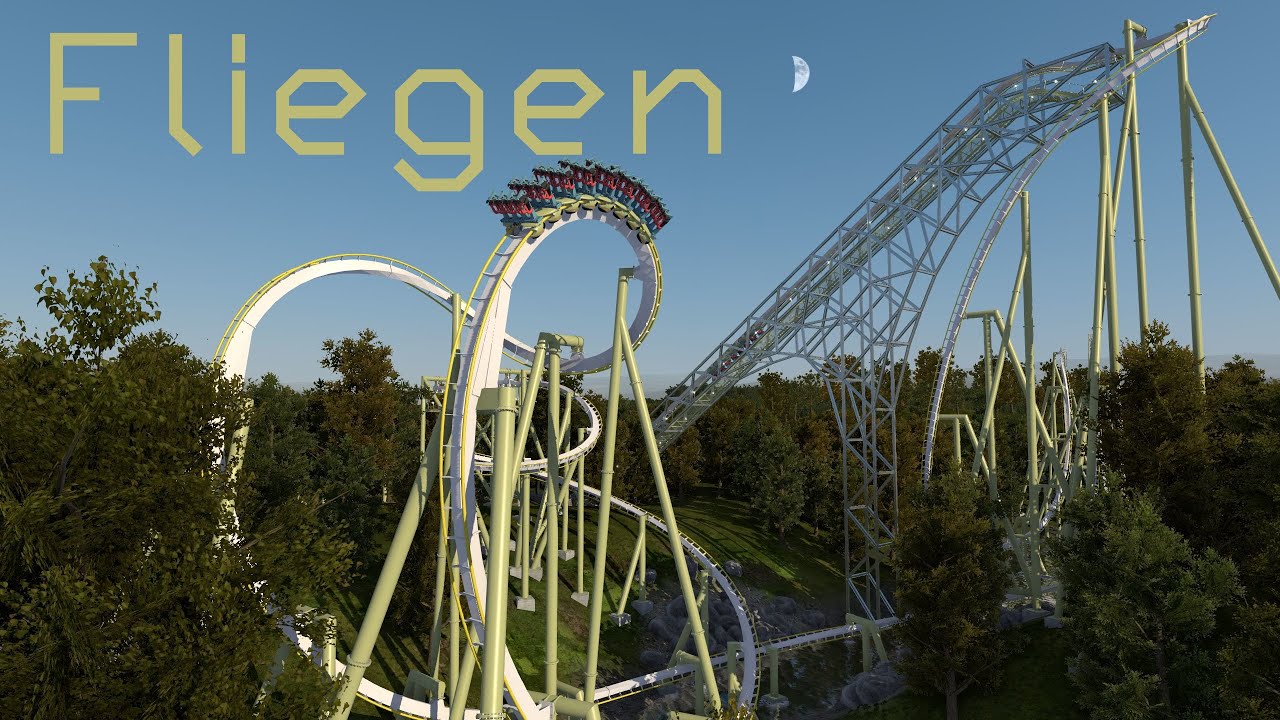 Fliegen - No Limits 2 B&M Terrain Hyper Inverted coaster - YouTube