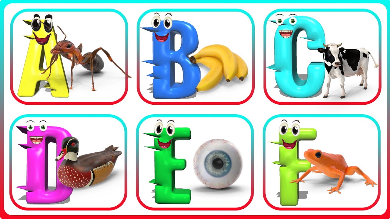 A for Ant | Alphabet Songs - 3D ABC Songs & Rhymes for Children # ...