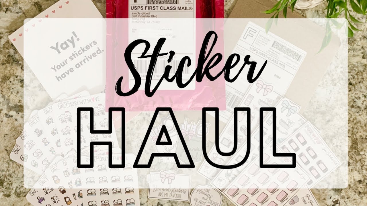 Sticker Haul - YouTube