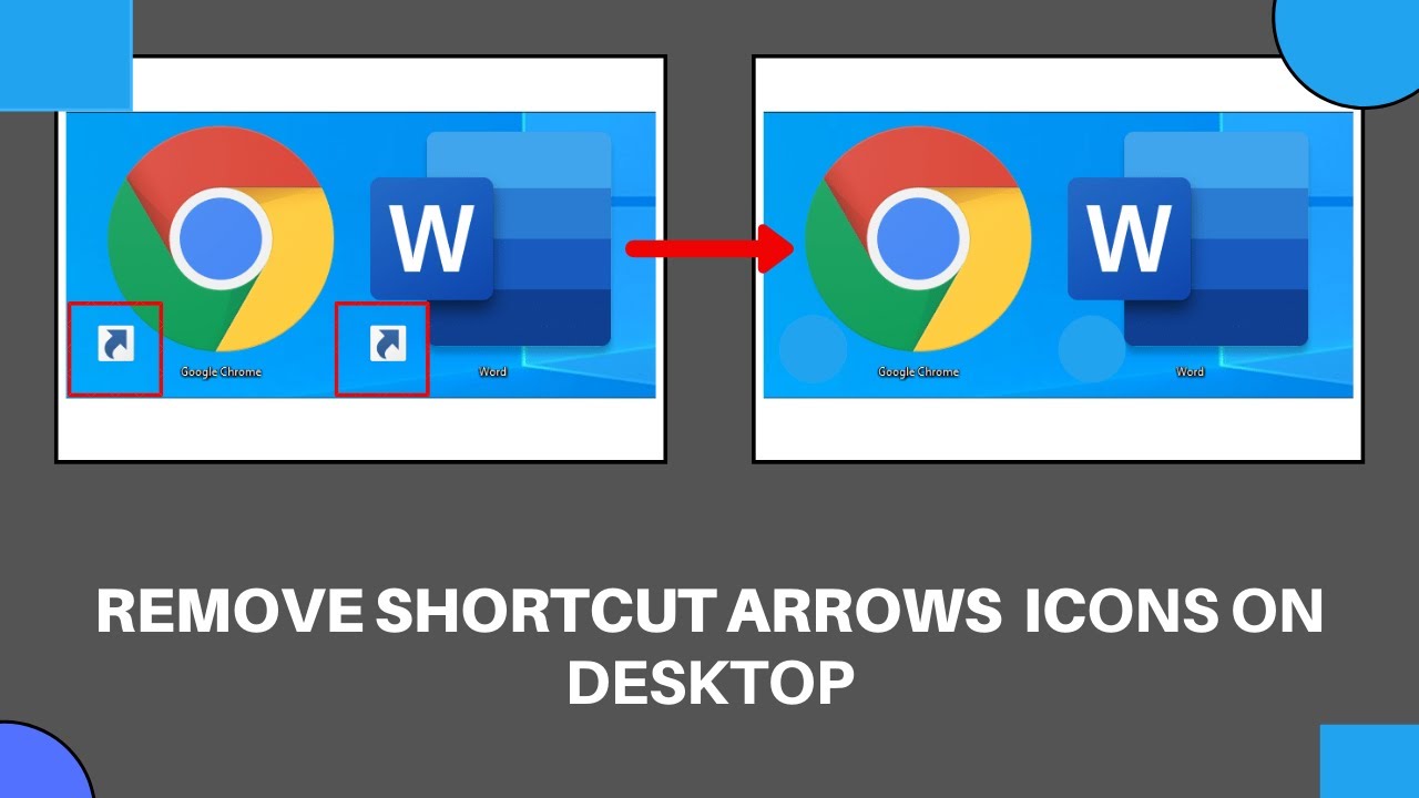 How to Remove Shortcut Arrows Icons on Windows | ডেস্কটপ শর্টকাট ...