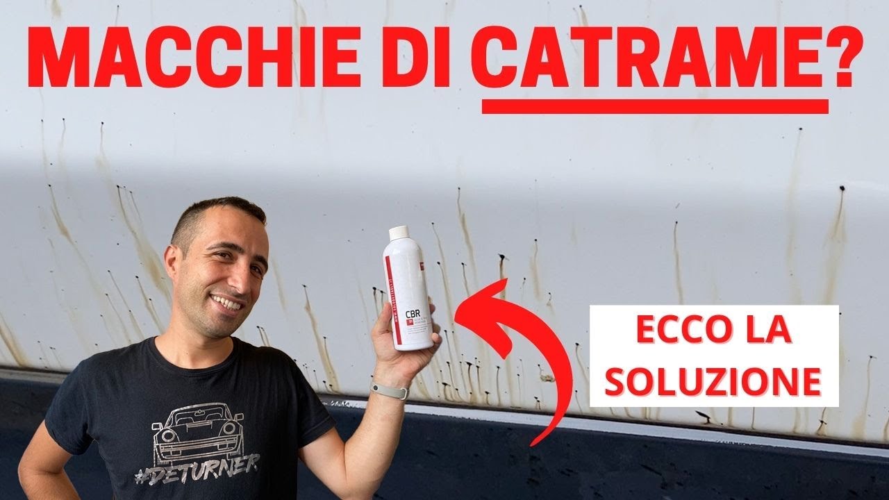 Come Eliminare il Catrame e la Pece dall'Auto con SD CBR - Solvente per ...