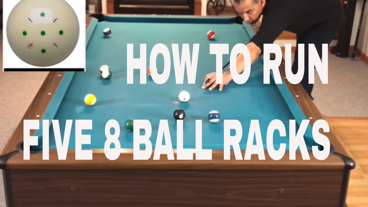 HOW TO WIN AT 8 BALL - 5 RACKS with Commentary (Pool Lessons) - YouTube