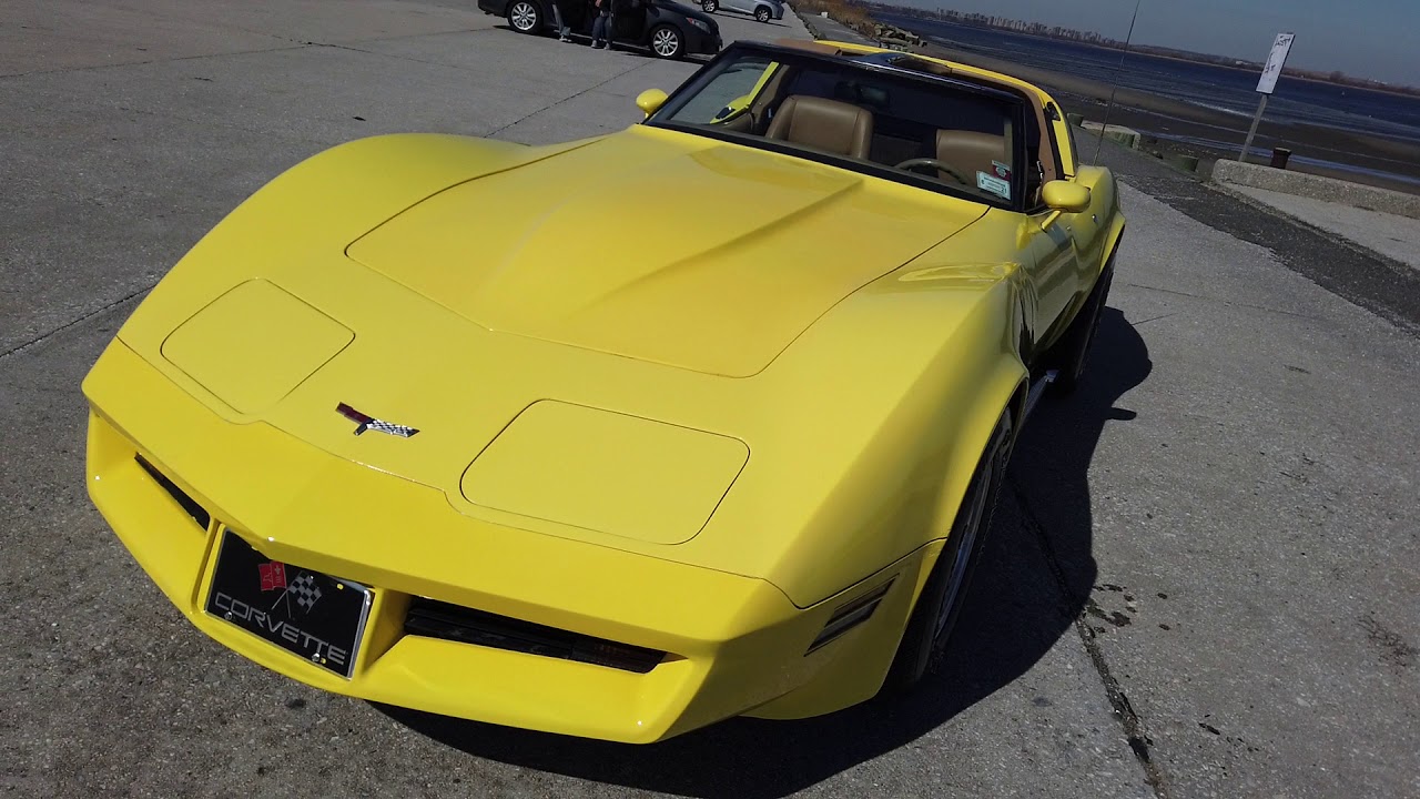 1980 yellow Corvette with side pipes - YouTube