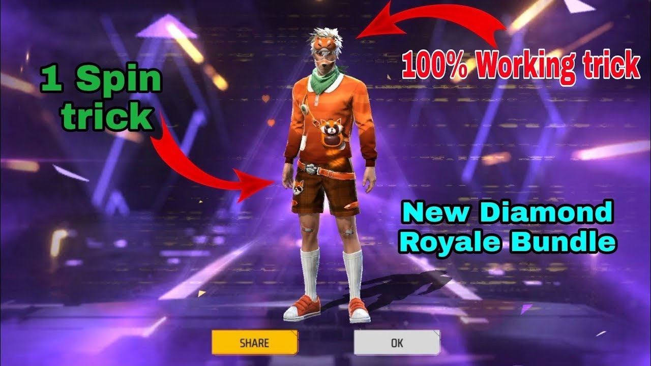 Free Fire New Daimond Royale Bundle Spin || Daimond Royale New Bundle ...