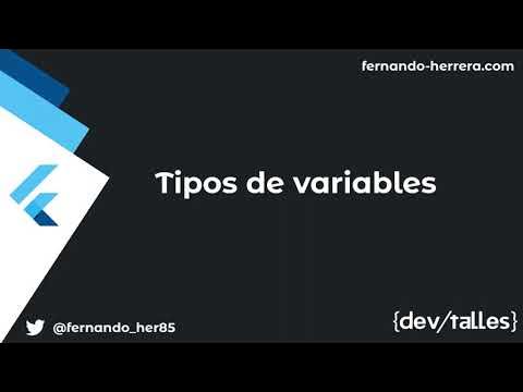 [S2/L03] Flutter Móvil: De cero a experto 2023 | Dart - Tipos de variables - YouTube