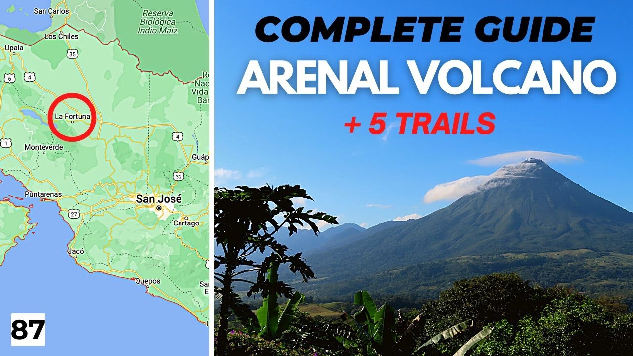 Arenal Volcano Map
