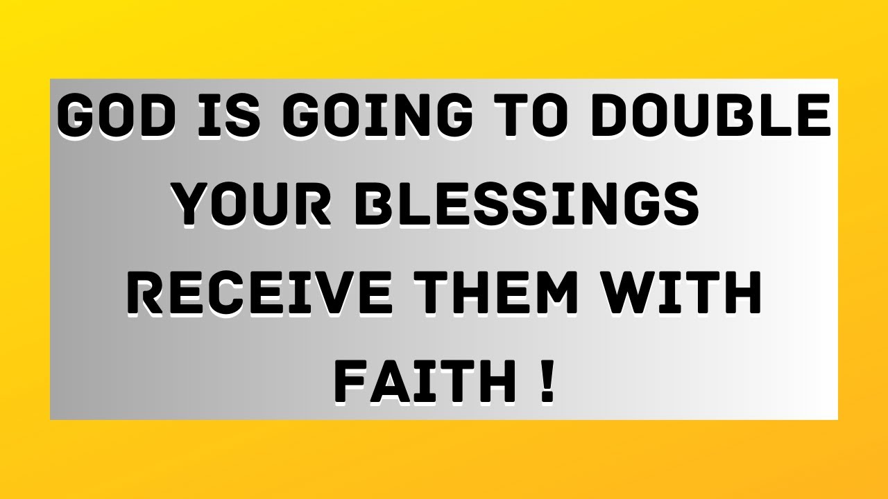 ️God Message Today🙏| God Is Going To Double Your Blessings Receive Them ...