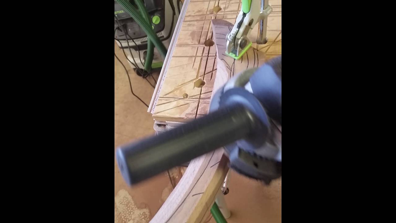 Festool RAS 115.04 E Rotary Sander Sculpting arms of Maloof Inspired ...