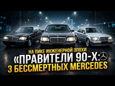 «Правители 90-х: 3 бессмертных Mercedes на пике инженерной эпохи» #mercedesbenz