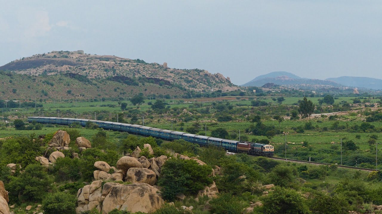 DIESEL powered ROUTE DIVERTED NAVAJIVAN Express - Indian Railways - YouTube