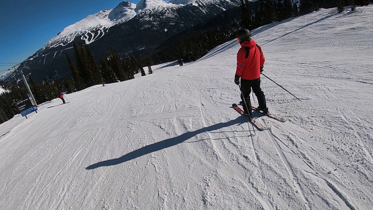 Whistler Skiing Blue Run Adagio - YouTube