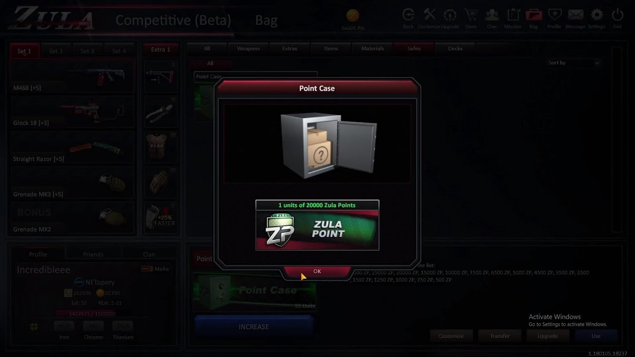 How to get a lot of Zula Points? Opening 121 Point Cases from ranked ...