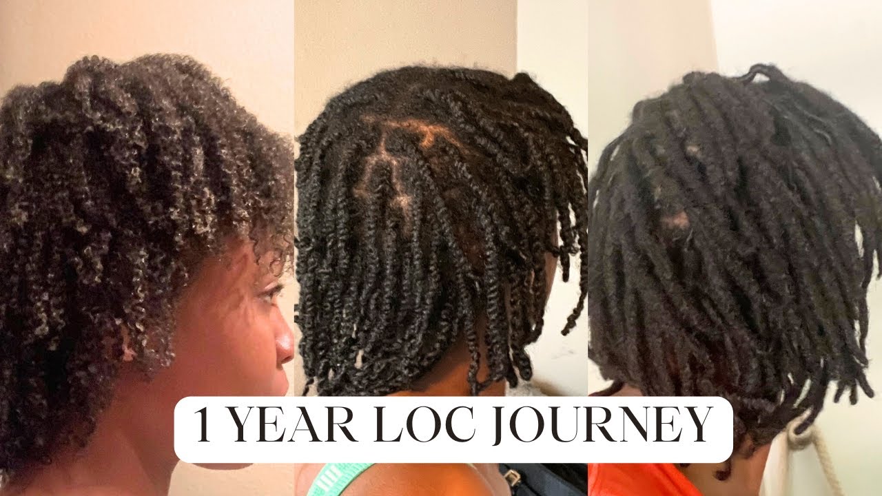 Two Strand Twist Loc Journey on 4c Fine, Low Density Hair | 1 Year Loc ...