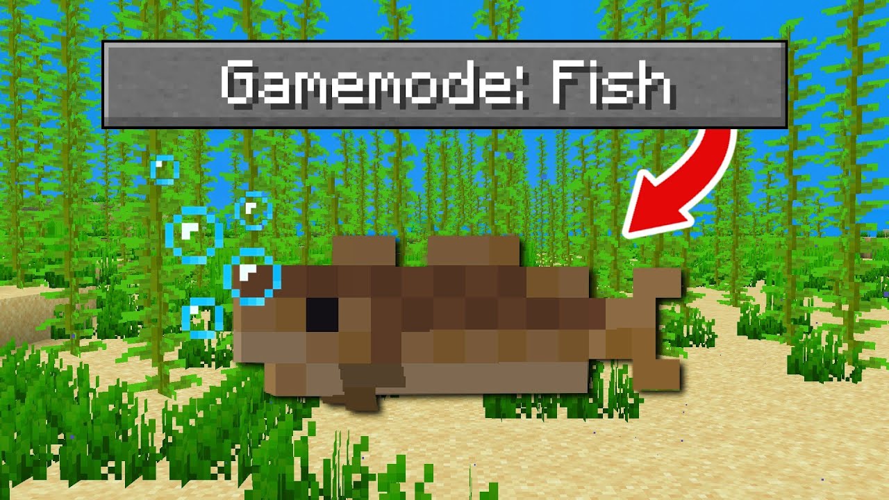 Can I Beat Minecraft as a Fish? - YouTube