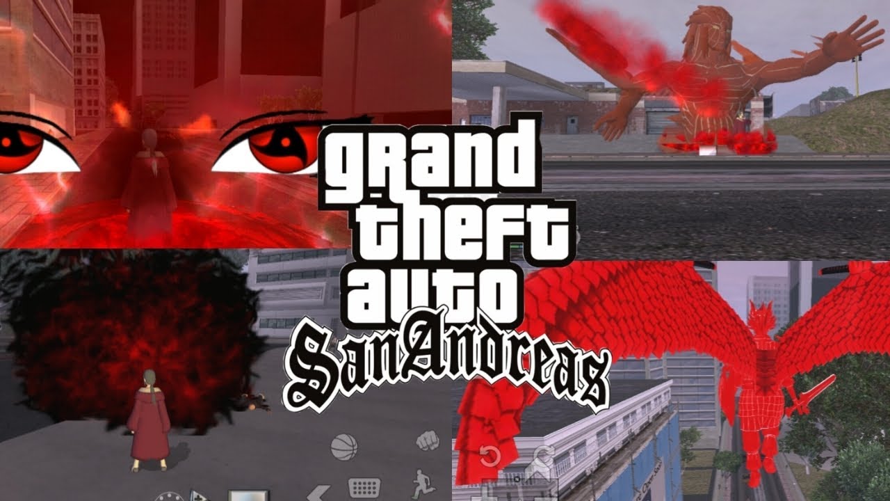 [R+S] Itachi Mod With Perfect Susanoo GTA SA Android - YouTube