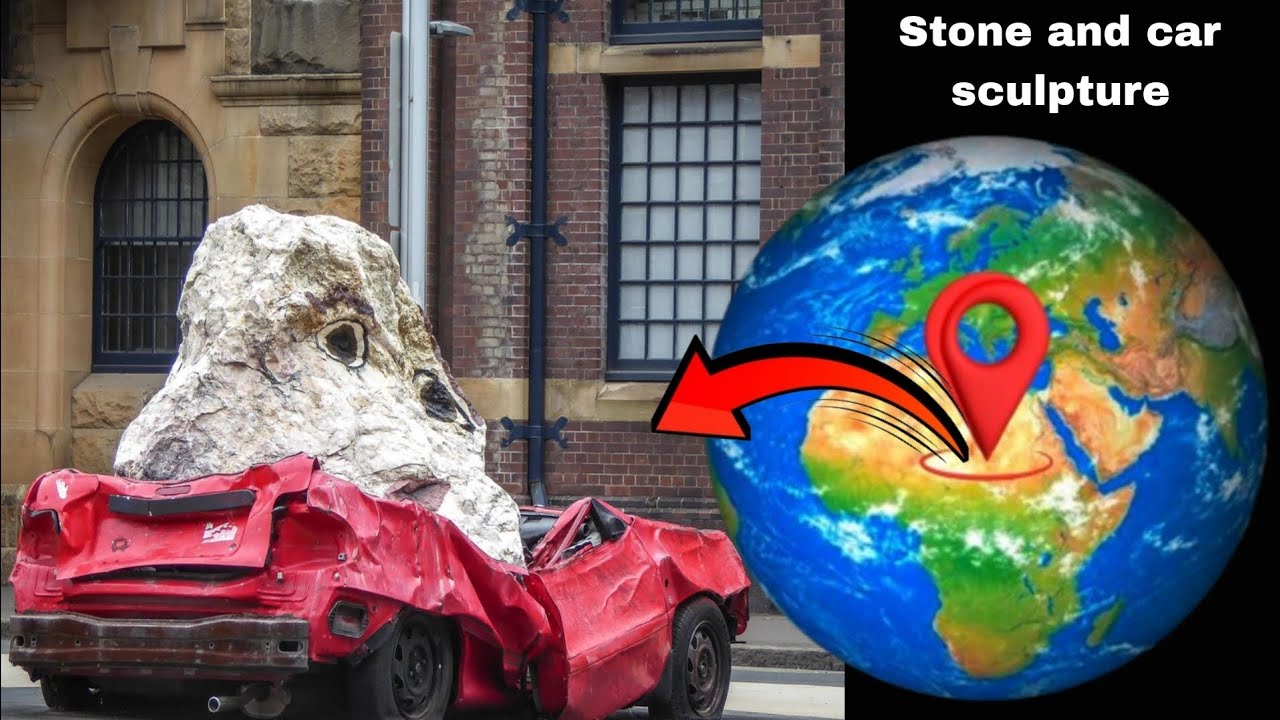 stone and car sculpture 🤯😱 on Google maps 🌎 🔍 and Google#Earth# ...