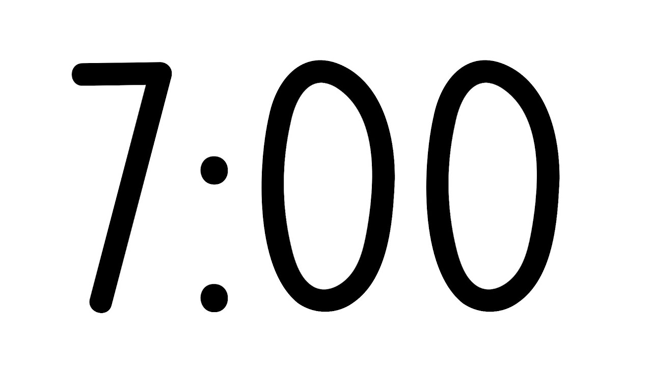 7:00 Classroom Countdown Timer - YouTube