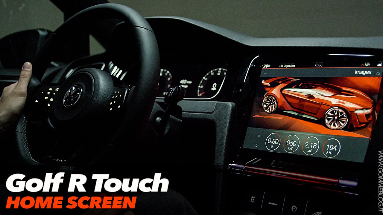 VW Golf R Touch | HomeScreen | CES 2015 - YouTube