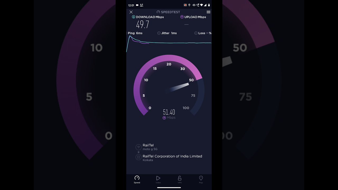 Railwire RailTel 50Mbps Speed Test Dhanbad Jharkhand - YouTube