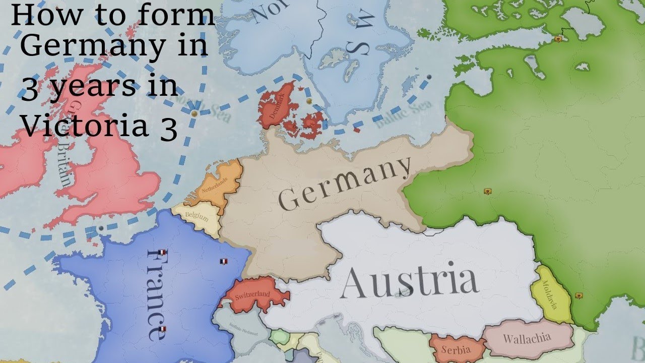 How to form Germany in 1839 in Victoria 3 - YouTube