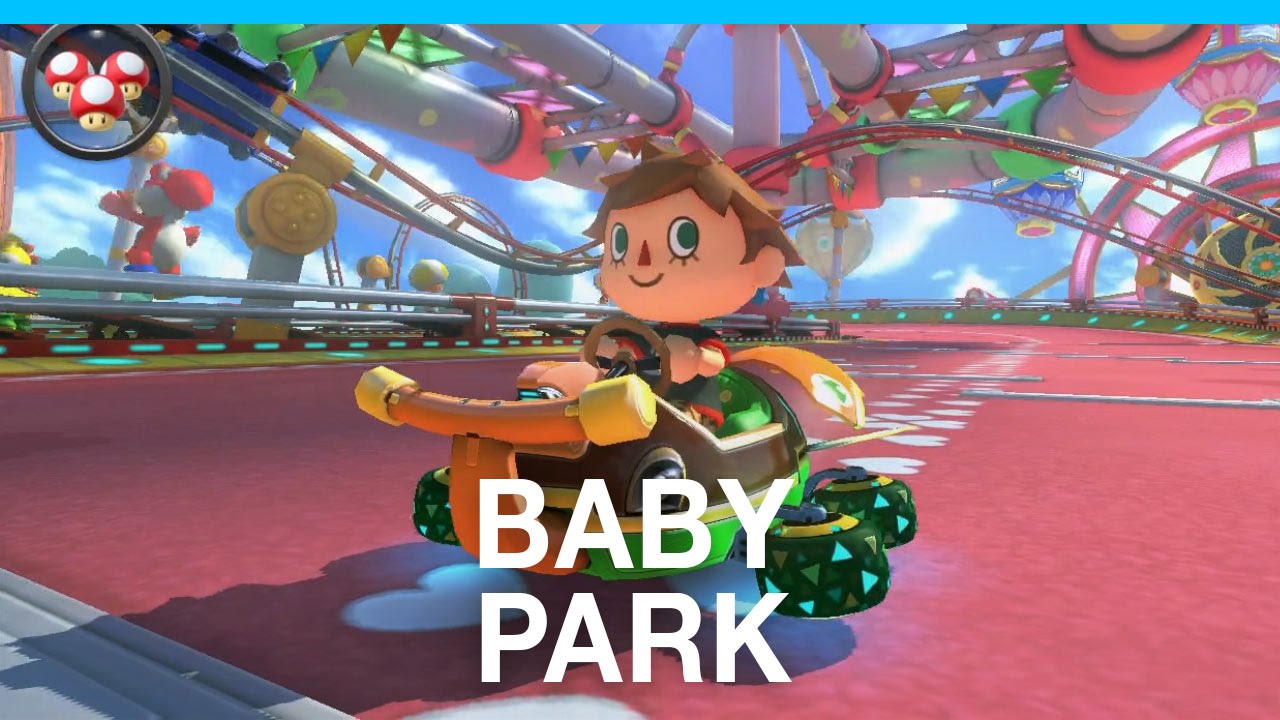 Mario Kart 8: Baby Park walkthrough and track guide - YouTube