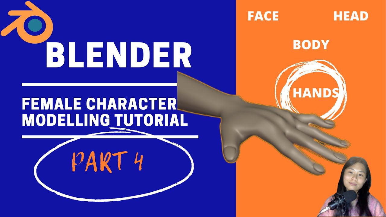 Blender Female Character Modelling Part 4 (HANDS) - YouTube