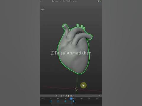 Quick Tip: Animation of Heart in Blender | #blender #shorts | 2023 # ...