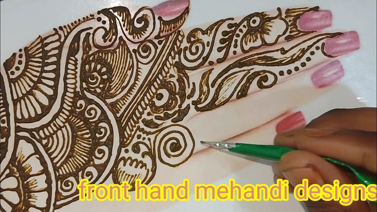 front hand mehandi designs 👋👋🤩😍🥰🌺🌺 flower mehandi designs bridal ...