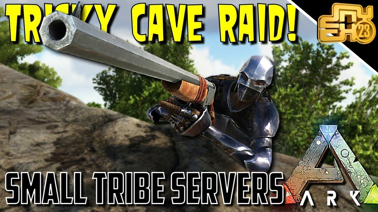 ARK: SMALL TRIBE SERVERS - EP 5 - CAVE RAID!! - YouTube