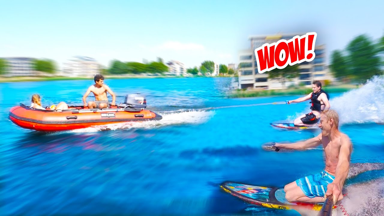 ACHTER DE BOOT MET EEN KNEEBOARD - YouTube