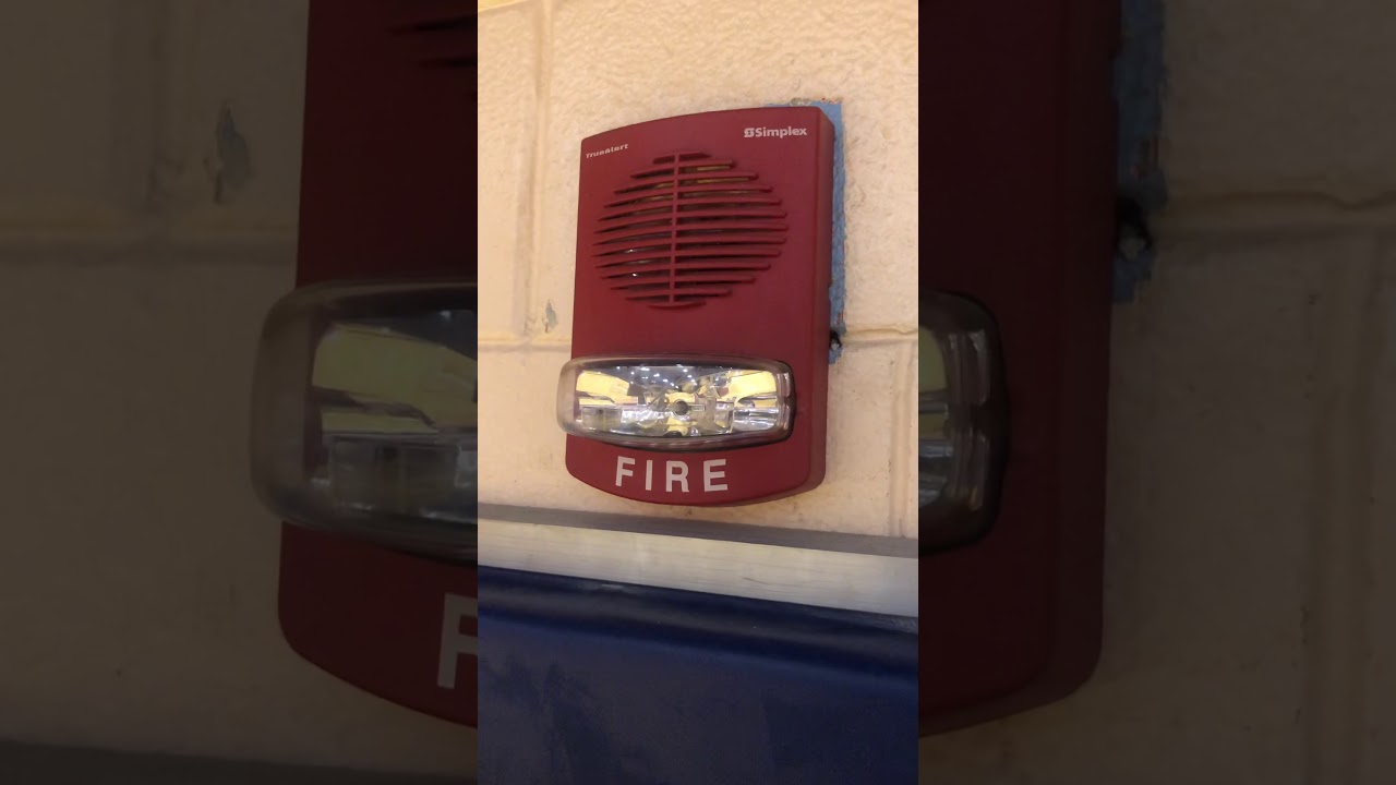 Another simplex fire alarm at my school. - YouTube